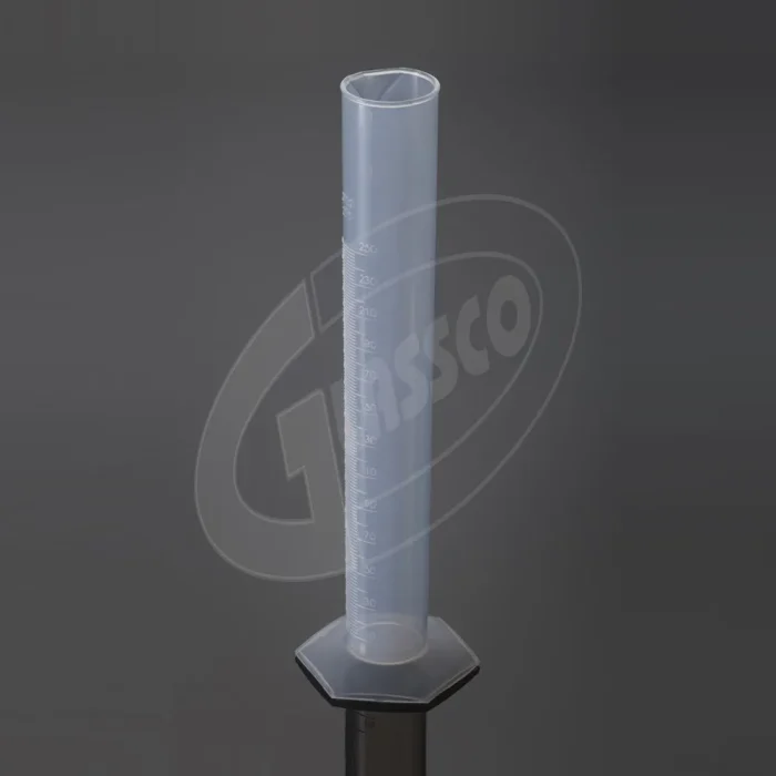 MEASURING CYLINDER, HEX BASE, POLYPROPYLENE, GRADUATED, CAPACITY 250ML ...